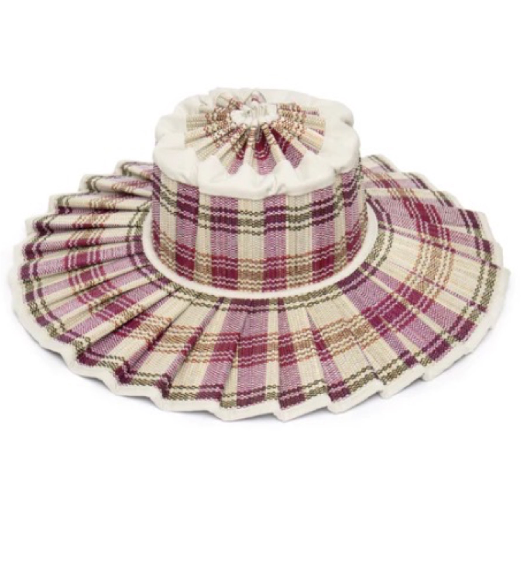 Capri hat with a check pattern - Katsika